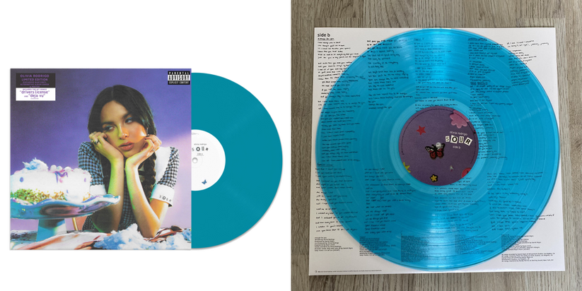 Olivia Rodrigo - SOUR (Target Exclusive Blue Transparent Vinyl ...
